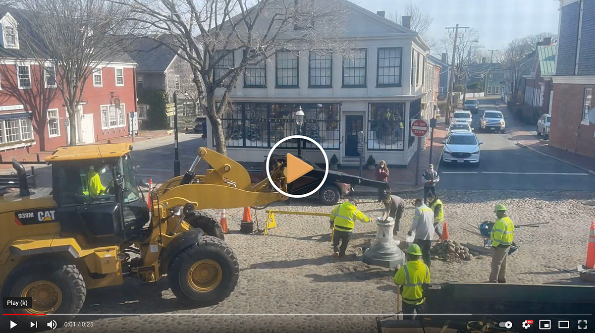 Replacing the Main Street Fountain - Nantucket's Lieutenant Max Wagner ...